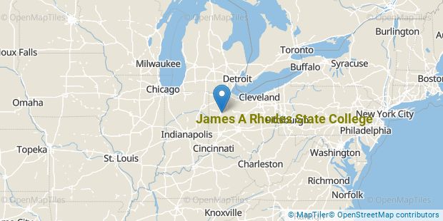 Rhodes State College Campus Map - Map