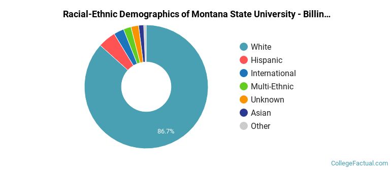Montana State University - Billings Diversity: Racial Demographics ...
