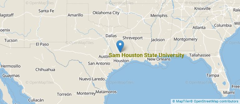 Sam Houston State University Campus Map - Map Sam Houston State University Campus Map - Map