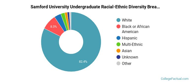Samford University Diversity: Racial Demographics & Other Stats