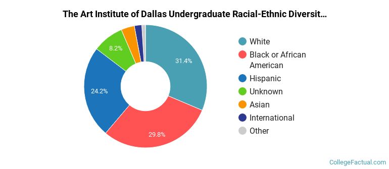 The Art Institute of Dallas Diversity: Racial Demographics & Other Stats