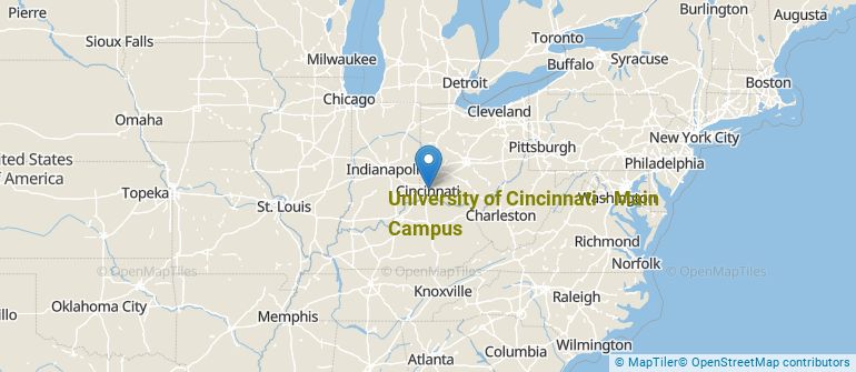 Where Is University of Cincinnati - Main Campus?
