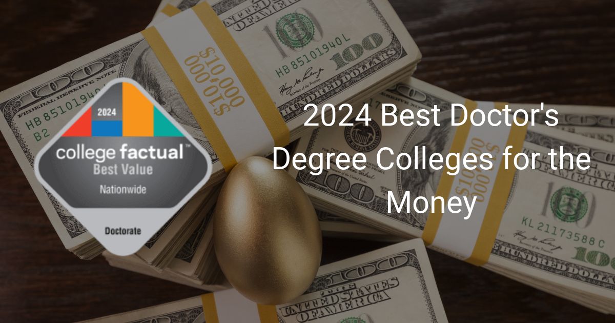 2024 Best Value Schools (No Aid) in the United States for Doctor's Degrees